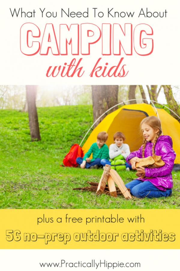 Camping With Kids + Free Printable {56 No-Prep Outdoor Activities For ...