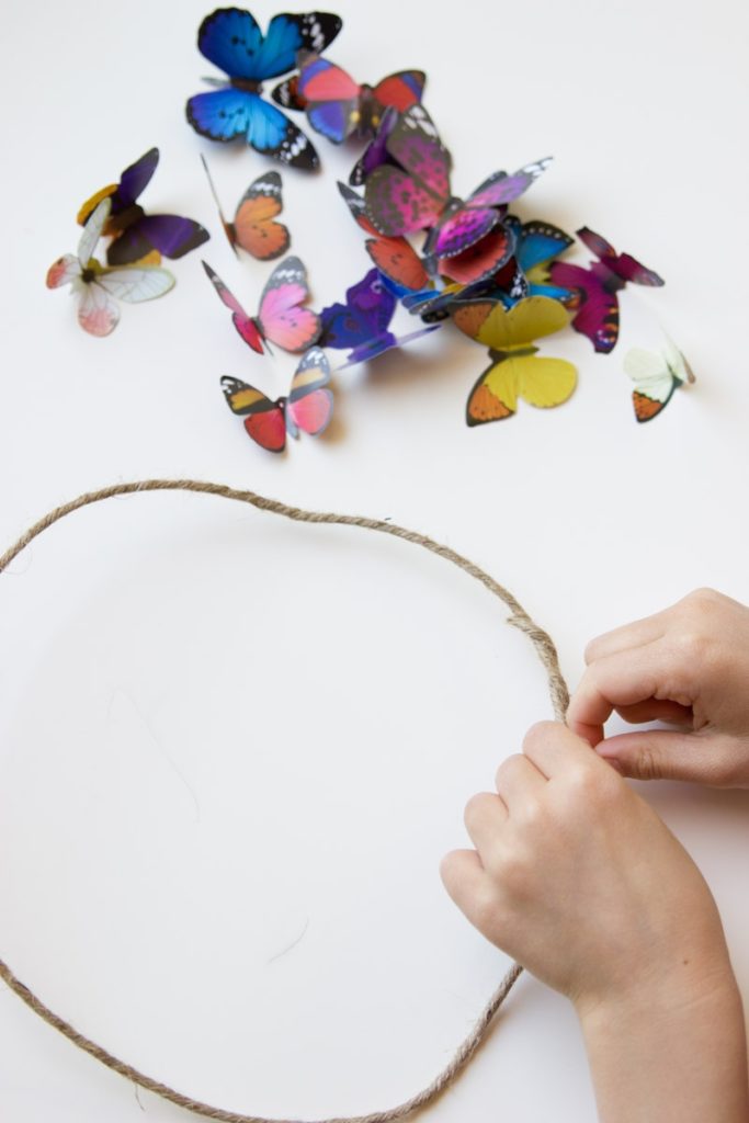 Simple DIY Butterfly Crowns - Rooted Childhood