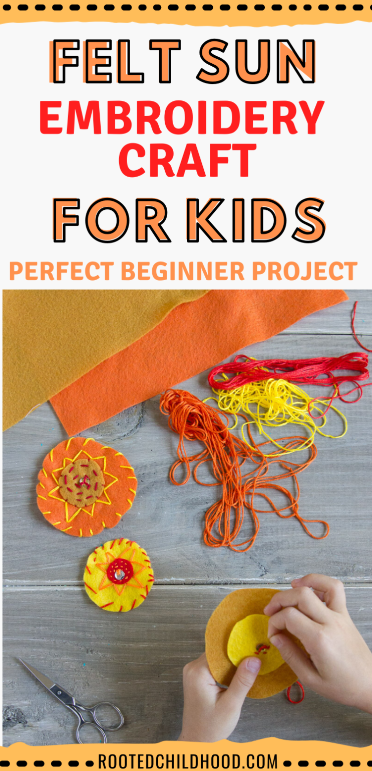 Easy Felt Sun Pendant for Summer | Handcraft for Kids