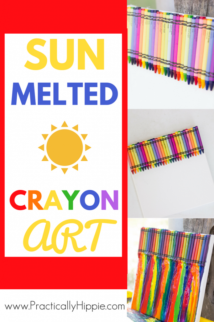 Sun Melted Crayon Art - Rooted Childhood
