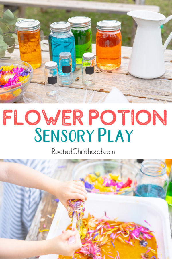 Flower Potion Sensory Play - Rooted Childhood