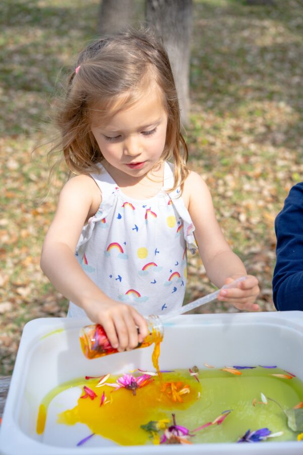 Flower Potion Sensory Play - Rooted Childhood