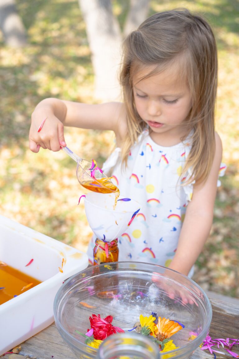 Flower Potion Sensory Play - Rooted Childhood