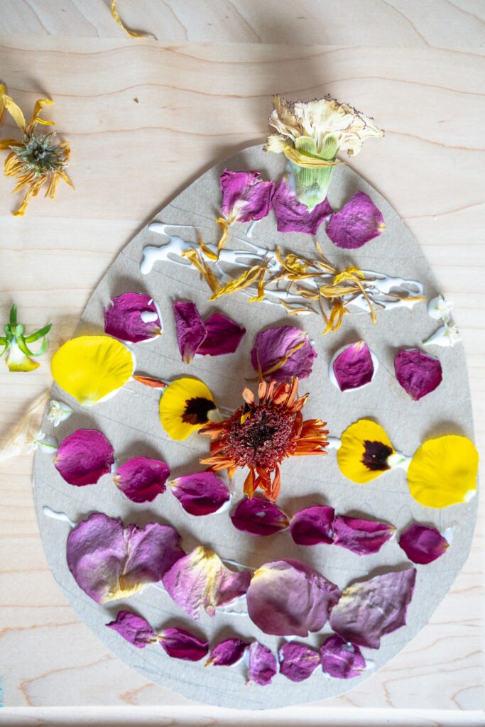 Recycled Cardboard Spring Nature Craft - Rooted Childhood