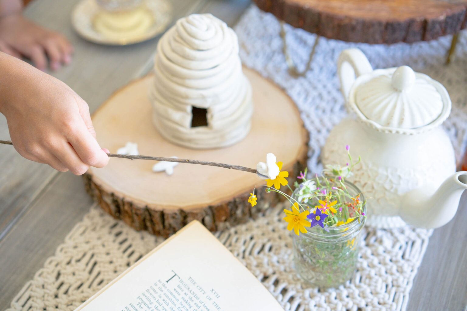 Honeybee Inspired Teatime - Rooted Childhood