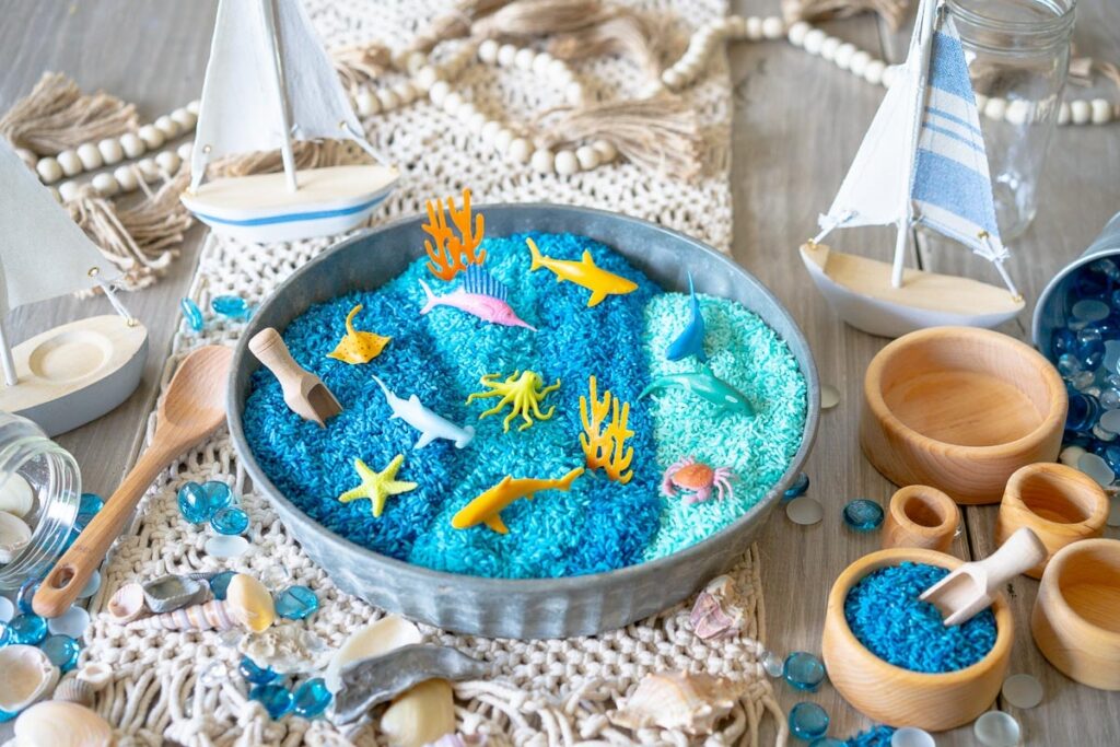 Ocean Sensory Rice - Rooted Childhood