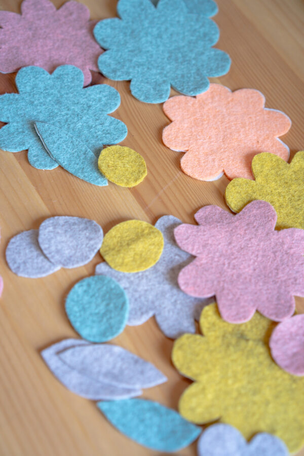 Felt Button Flowers- Easy Sewing Project for Kids - Rooted Childhood