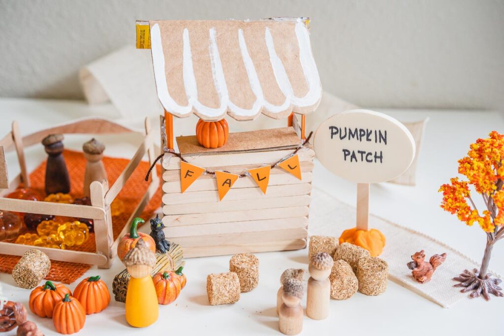 Mini Pumpkin Patch Play Scene - Rooted Childhood