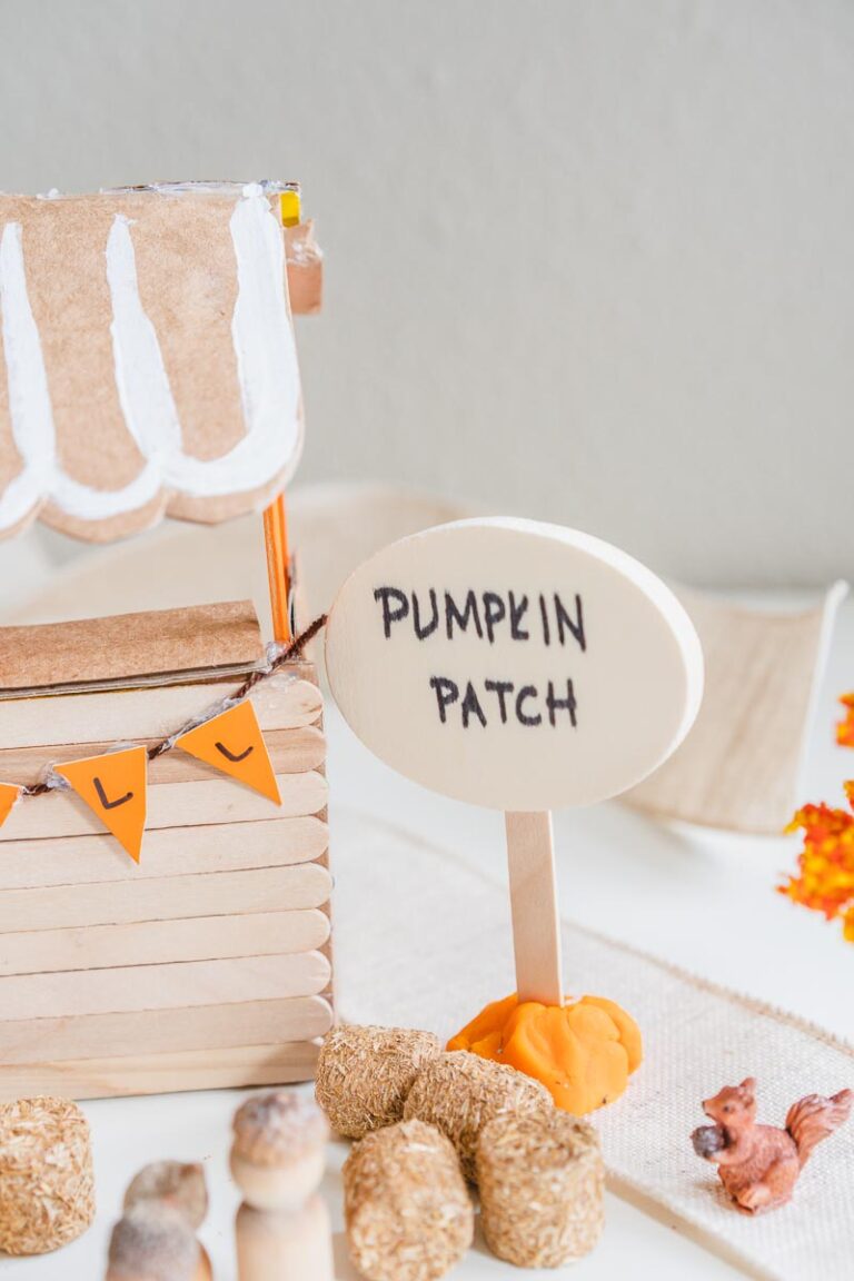 Mini Pumpkin Patch Play Scene - Rooted Childhood